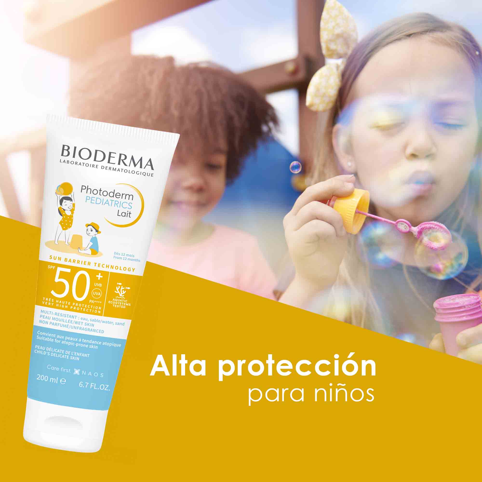 PROTECTOR SOLAR BIODERMA PHOTODERM PEDIATRICS LAIT SPF 50 – Protector solar