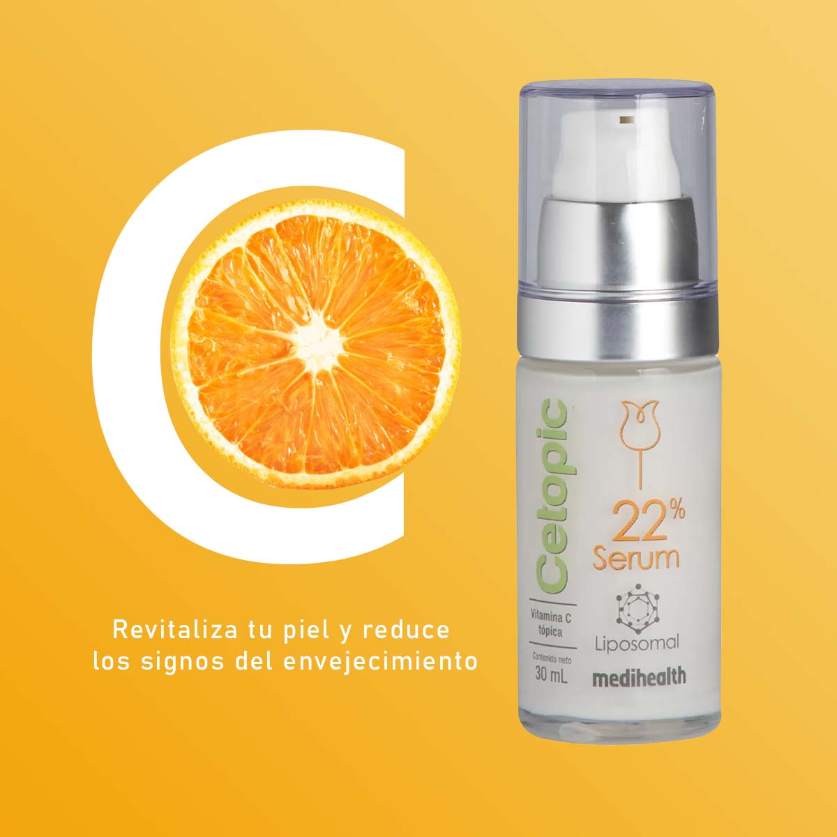 Serum cetopic vitamina C – Protector solar