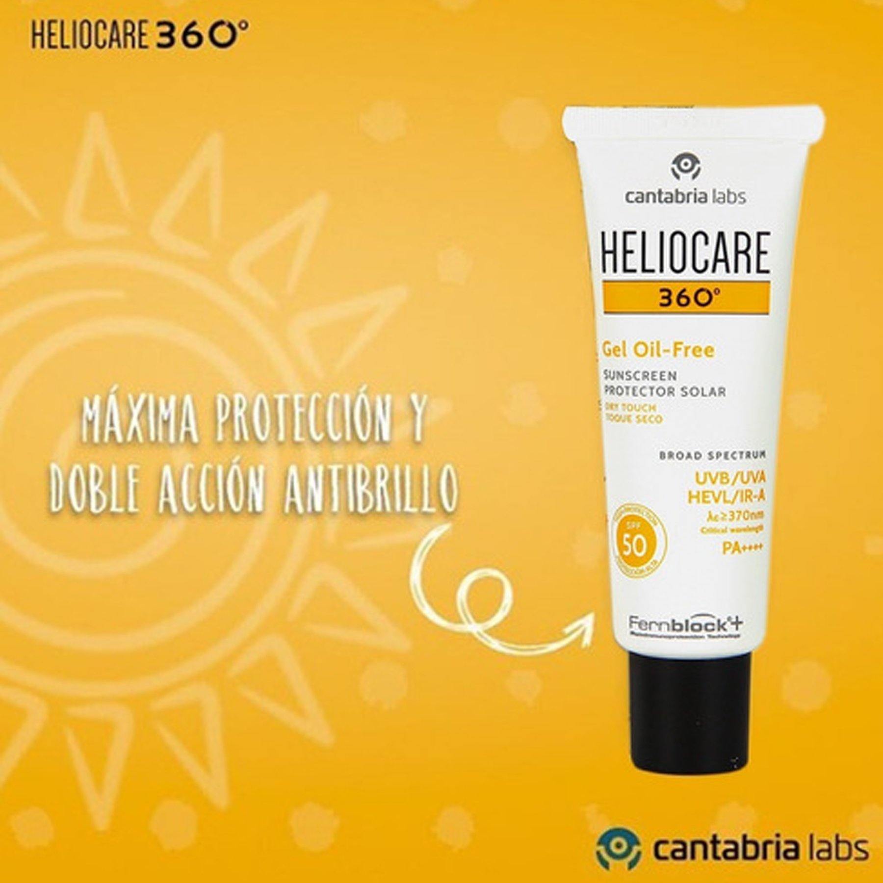 Protector solar Heliocare 360 gel oil free SPF 50